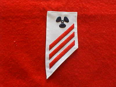 ( 1 ) US Navy - Machinist's Mate rating badge E-3 and below White CNT ...