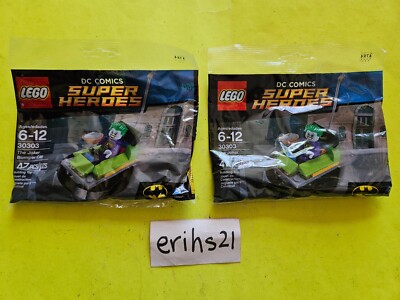 Lot of 2 - LEGO 30303 DC Comics Super Heroes THE JOKER BUMPER CAR ...