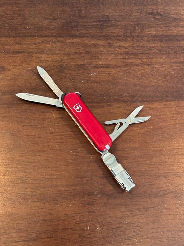 Victorinox Swiss Army Nailclip Nail Clipper 8 Tools 65mm | Red V187 | eBay