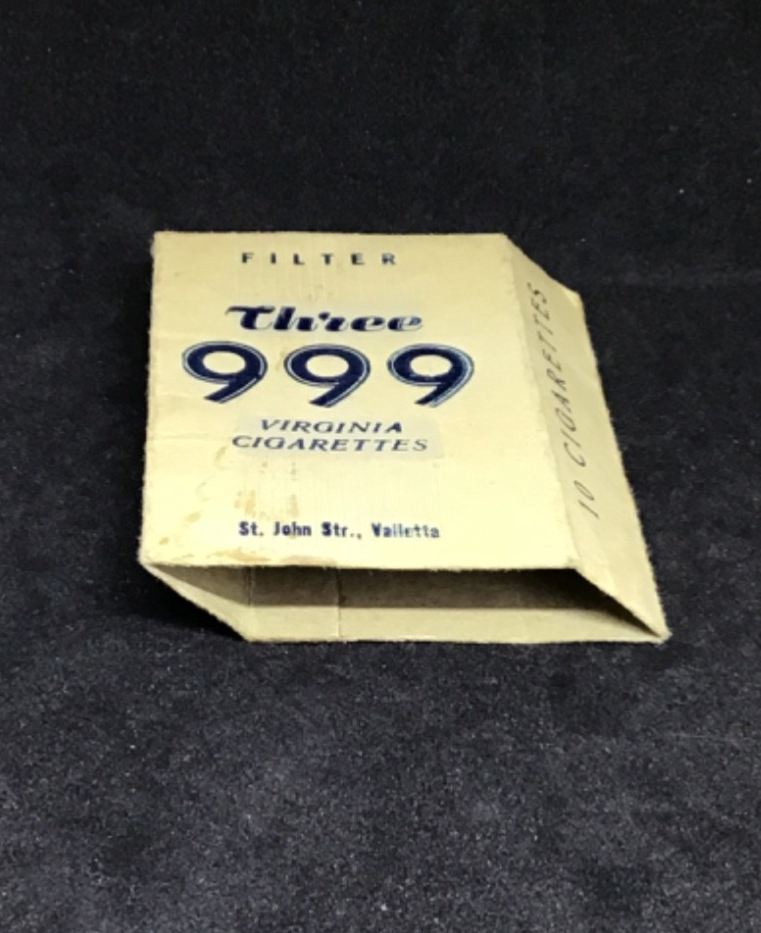 Three 999 Virginia Cigarettes Packet, no slider | eBay UK