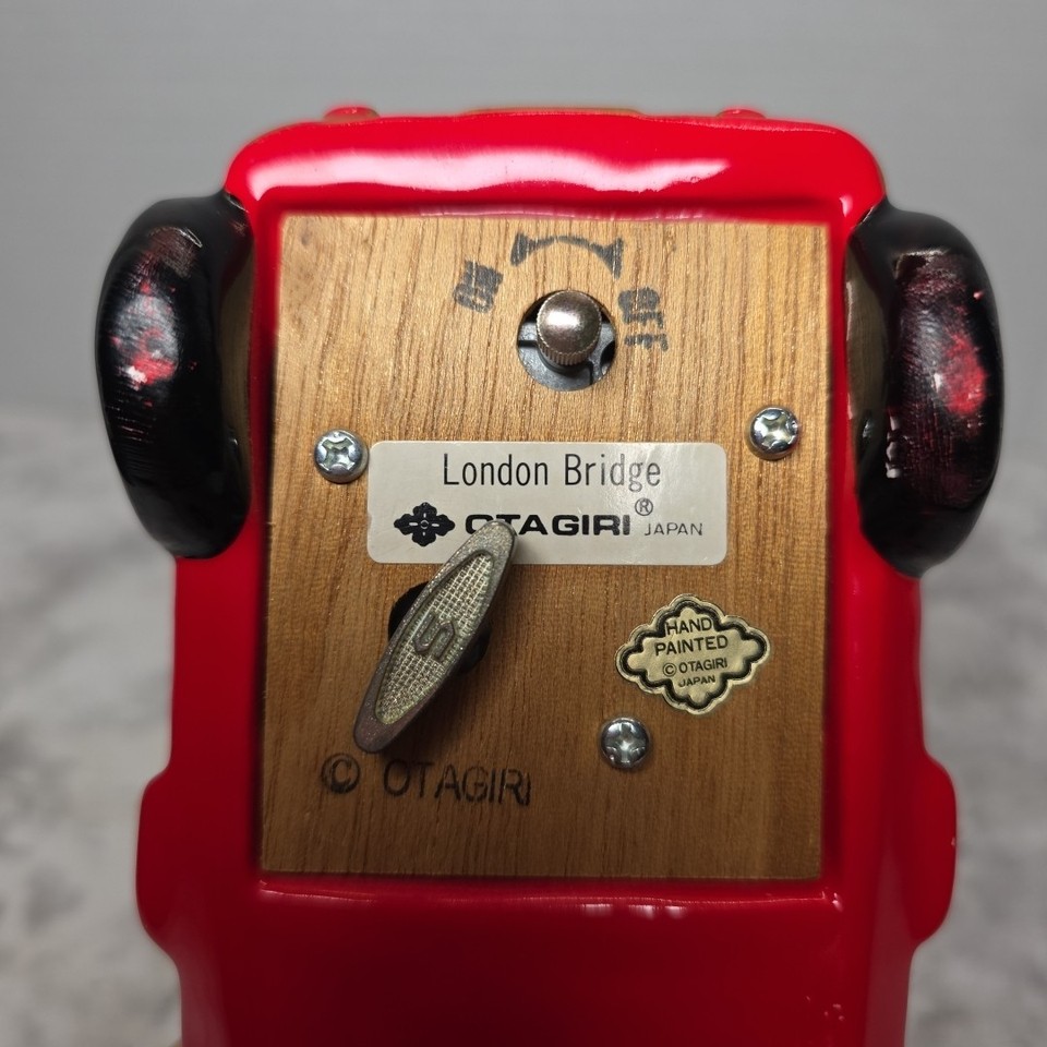 Vintage Otagiri London Bridge Porcelain Music Red Fire Truck Box Bear ...