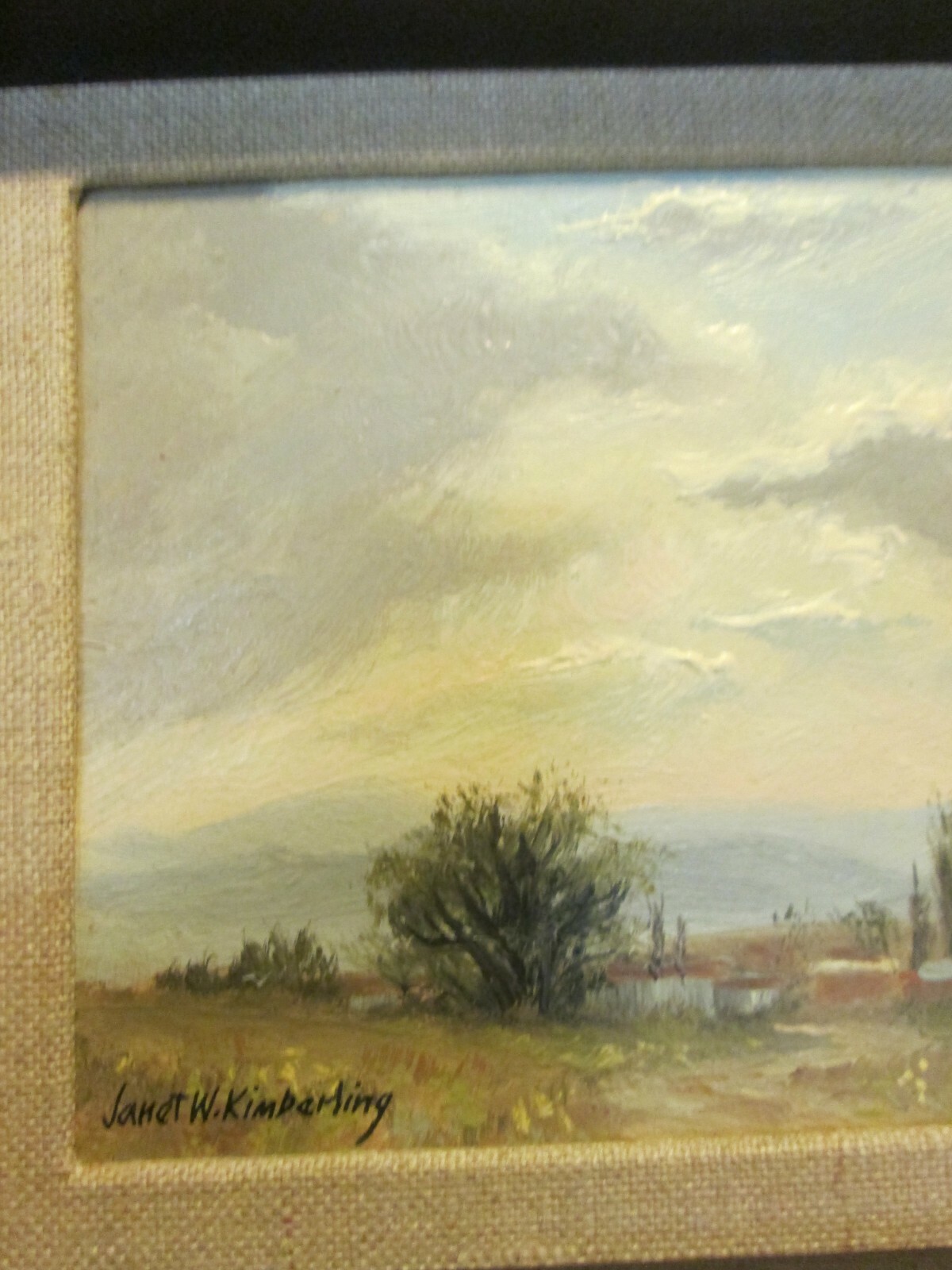 Janet W. Kimberling Overlooking Santa Fe Original Painting On Board | eBay