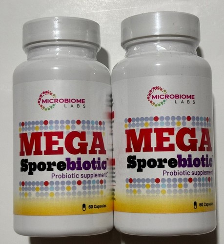 MegaSporeBiotic 60capsules Microbiome Labs- (Mega Sporebiotic) 2 Pack | eBay