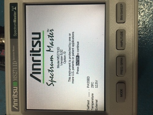 Anritsu MS2711D HandHeld Spectrum Master Analyzer MS2711 Color LCD | eBay