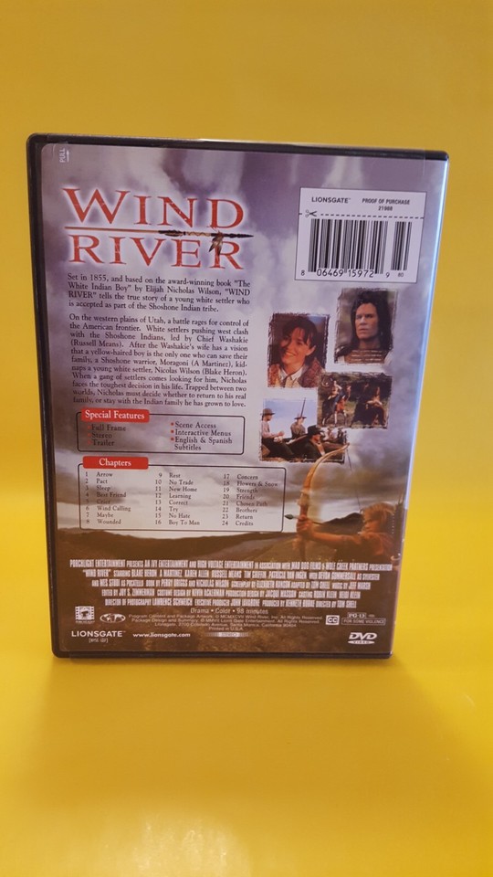 Wind River (DVD, 2001) A. Martinez, Blake Heron, Karen Allen Rare ...