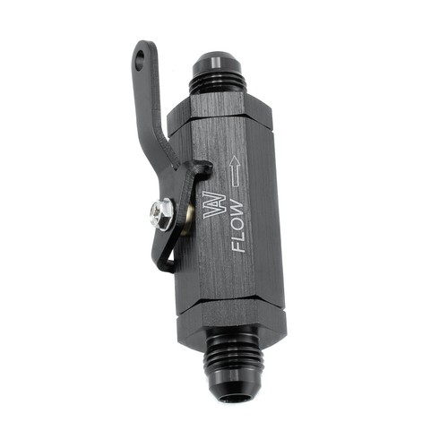 6 AN Fuel Male Inline Fuel Shut Valve Cut Off W/Cable Lever Fitting ...