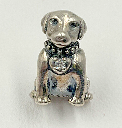 Pandora Sterling Silver Cubic Zirconia Labrador Puppy Dog Charm | eBay