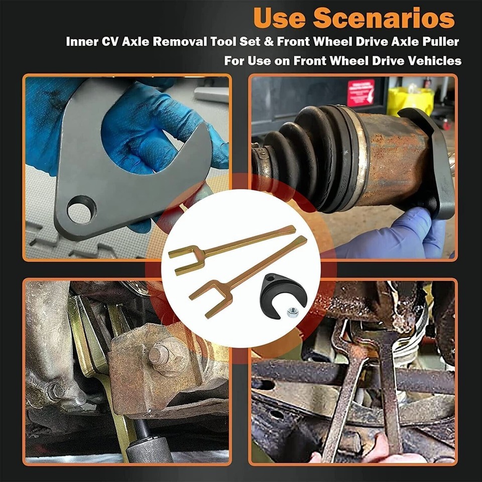 12020 Front Wheel Drive Axle Puller Fork Kit + 1040 Inner CV Axle ...