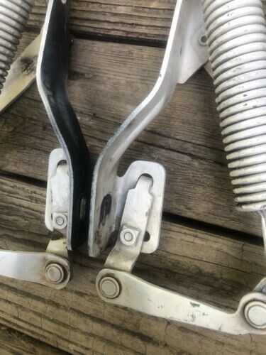 (SET of 2) Genuine Volvo 240 Hood Hinges OEM 1979-1993 242 244 WHITE | eBay