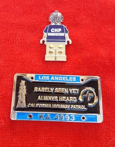 CHP LACCAND LEGO DISPATCHER CHALLENGE COINS 2 COIN SET ( CHP LAPD ...