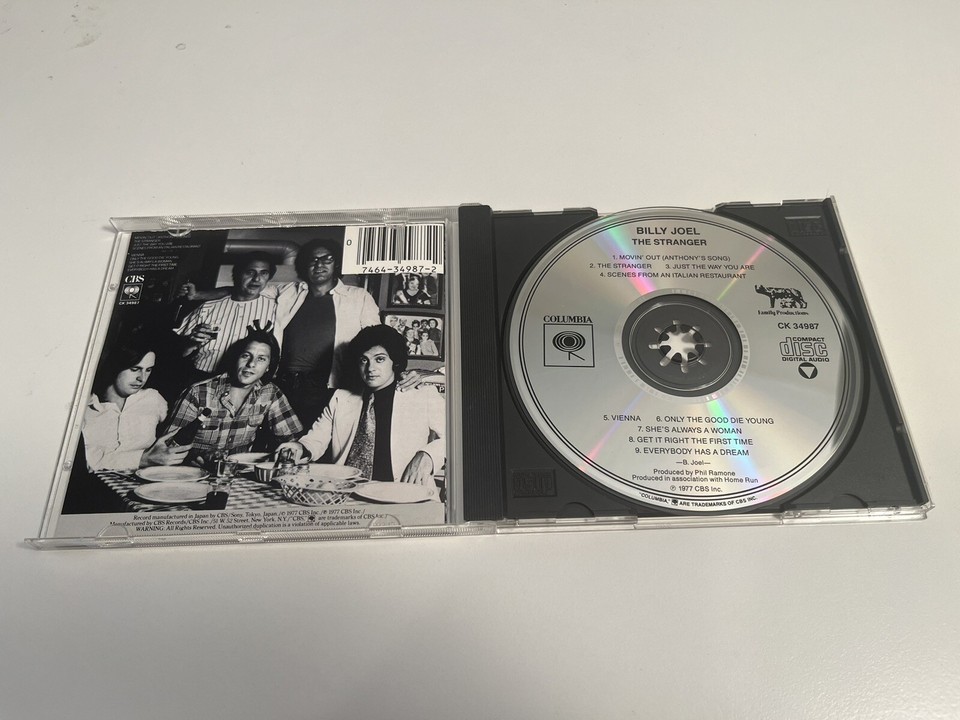 Billy Joel - The Stranger (CD, Columbia Records) CK 34987 74643498722| eBay