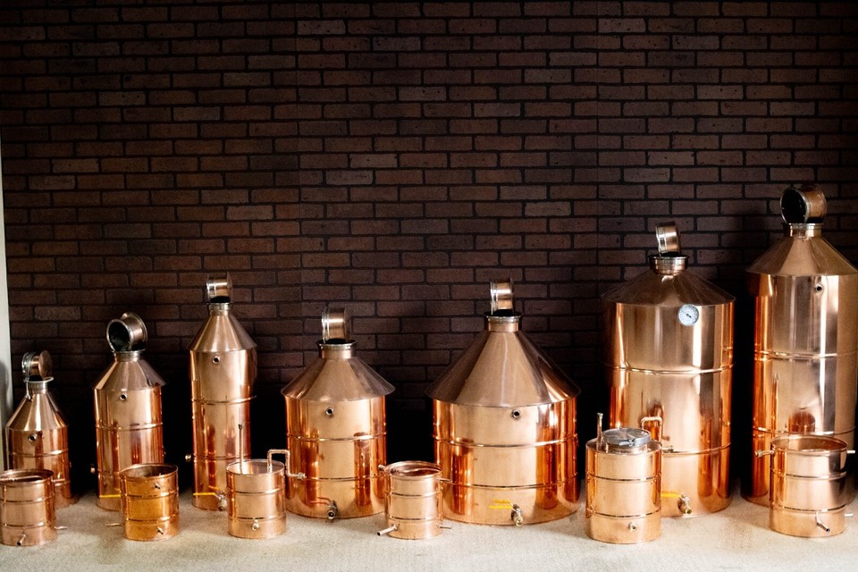 20 Gallon Copper Moonshine Still with Worm and Thumper from Vengeance ...