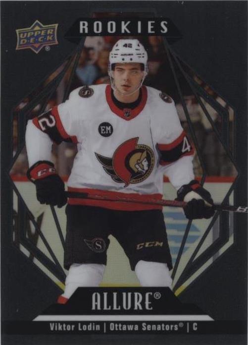 2022-23 Upper Deck Allure - Rookies Viktor Lodin #148 Black Rainbow (RC ...