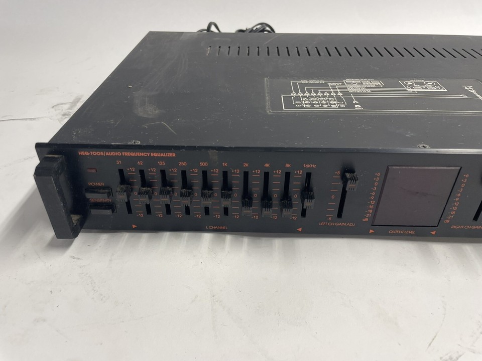 Vintage Coustic HEQ-7009 10-Band Audio Frequency Equalizer & Spectrum ...