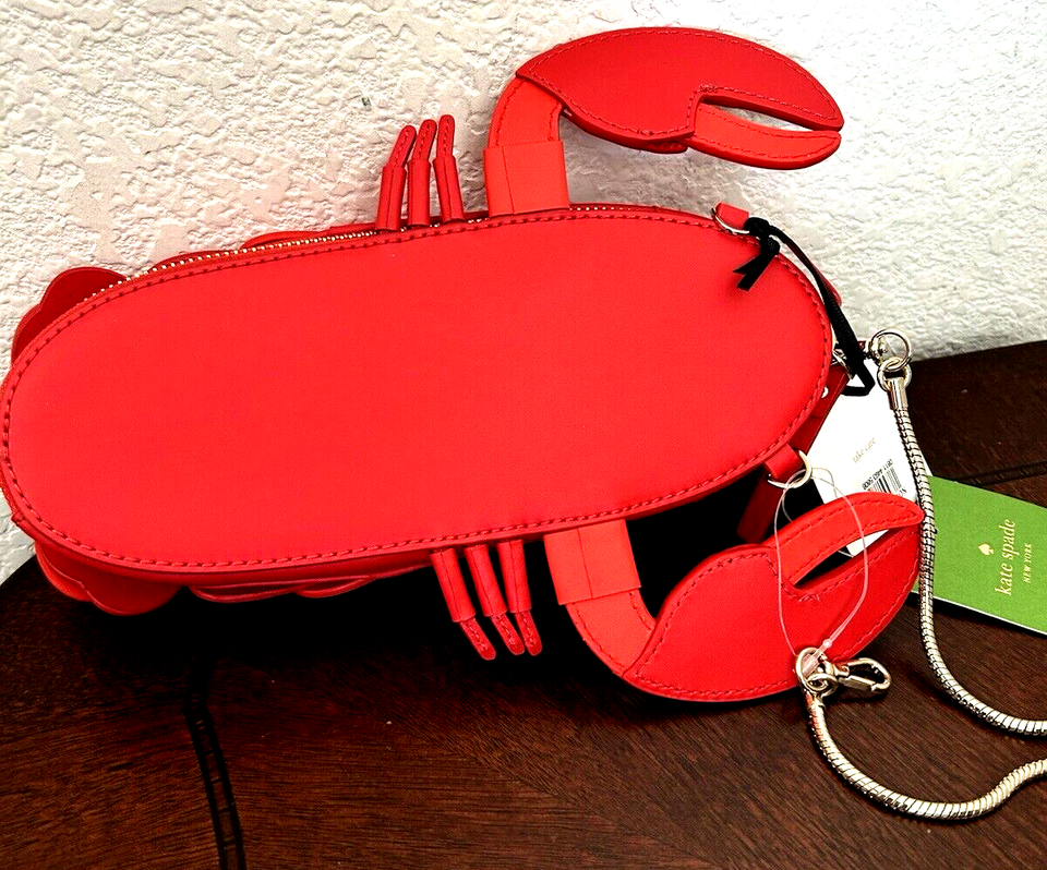 Kate Spade Red Shore Thing Lobster Crossbody Handbag Bag Purse Clutch ...