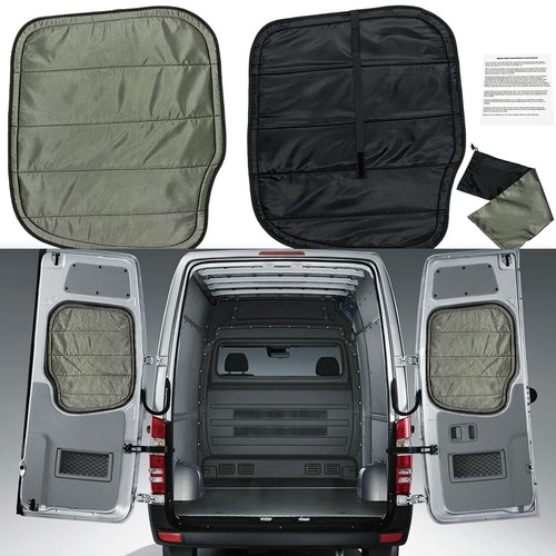 Insulated Rear Door Window Covers for Mercedes Benz 2007-2018 Sprinter ...