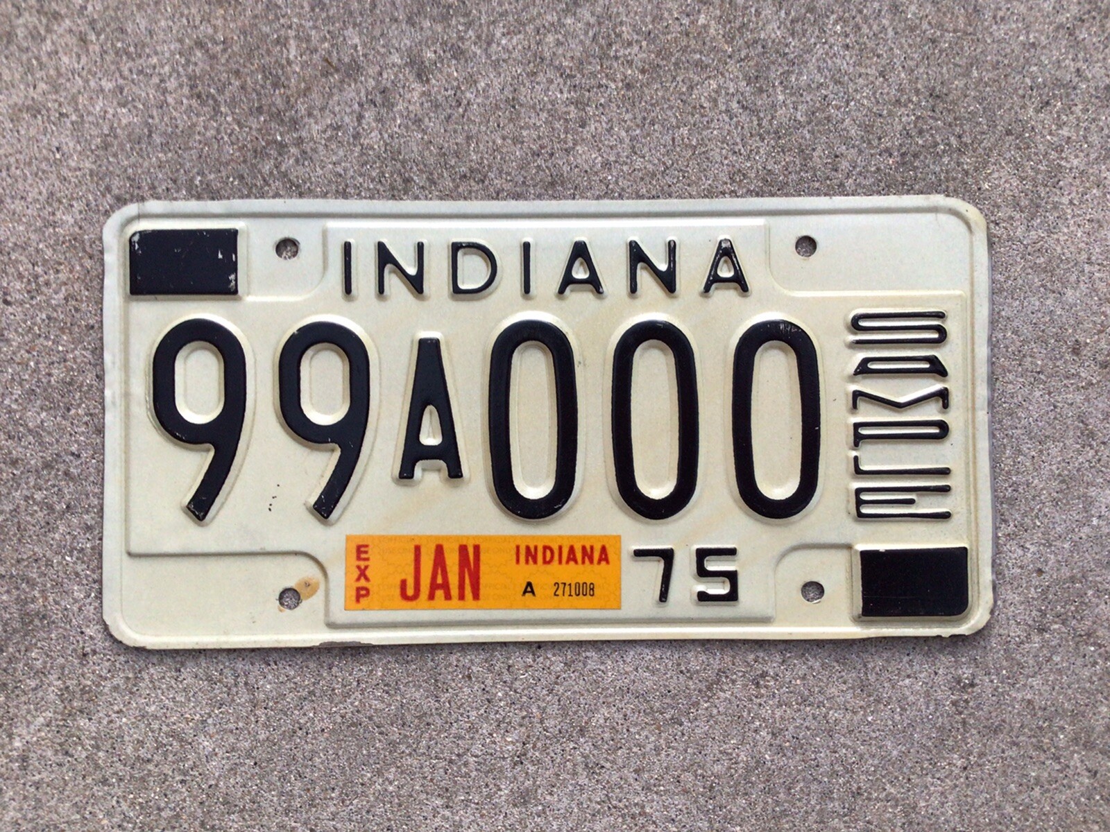 1975 - INDIANA - SAMPLE - LICENSE PLATE | eBay UK