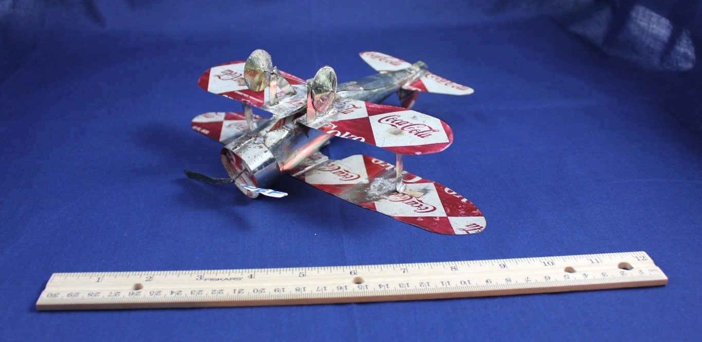 Vintage Coca Cola Collectible Soda Pop Can Art Airplane Pepsi Coke ...