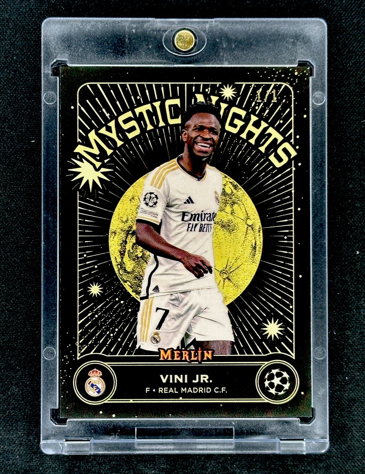 2023-24 Topps Merlin Vini Vinicius Jr 1/1 Superfractor Mystic Nights ...