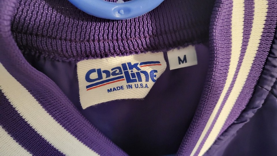 Vintage 90s Phoenix Suns Chalk Line Men's Purple Button Jacket ...