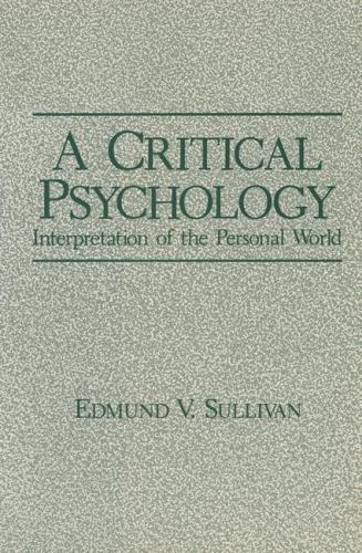 Path in Psychology Ser.: A Critical Psychology : Interpretation of the ...