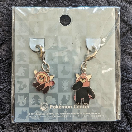 Pokemon Center 2017 - Metal Charm Set - # 759 760 Stufful & Bewear | eBay