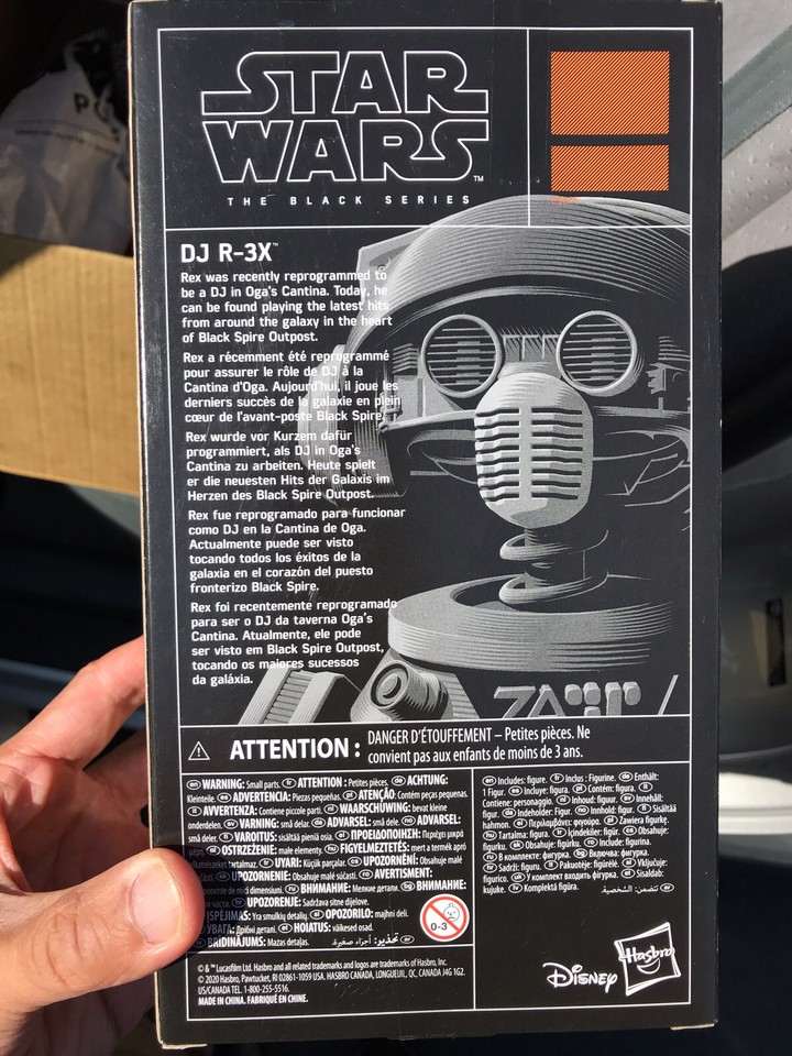 Star Wars Black Series 6" DJ R-3X New IN HAND Galaxy's Edge Target ...