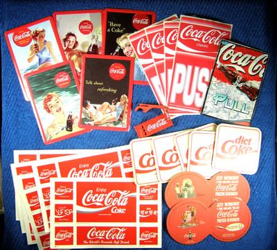Group Vintage Coca Cola / Coke Advertising - Labels, Coasters, Trays | eBay