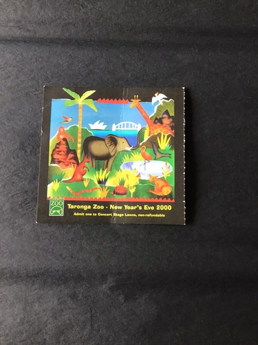 Y2K Memorabilia: Tarong Zoo New Year's Eve 2000 Used Ticket | eBay