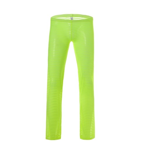Sexy Men Mesh Sheer Lounge Pants Ice Silk Transparent Pajama Bottoms ...