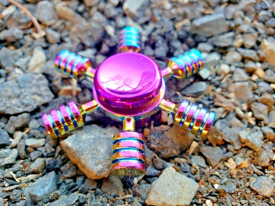 Piston Oil Slick Rainbow Fidget Spinner Toy Boys Girls Kids Adults ADHD ...
