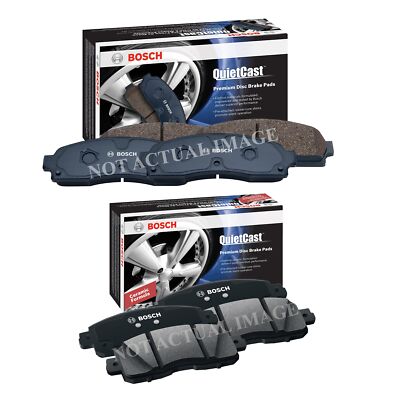 Bosch QuietCast Front & Rear Ceramic Disc Brake Pads Kit For MB W203 C ...