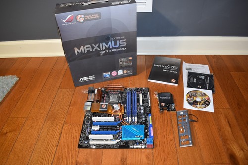 ASUS Maximus Extreme LGA 775 Motherboard, Intel Q6600 Core 2 Quad ...