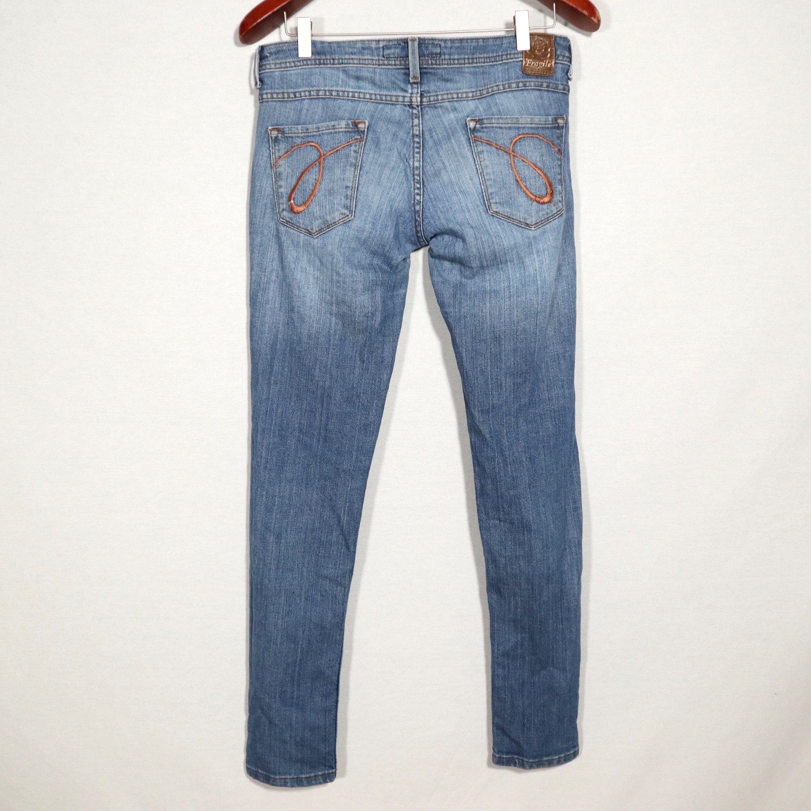 FRAGILE women’s blue jeans, s 5, tapered legs, medium wash, 30x30 | eBay