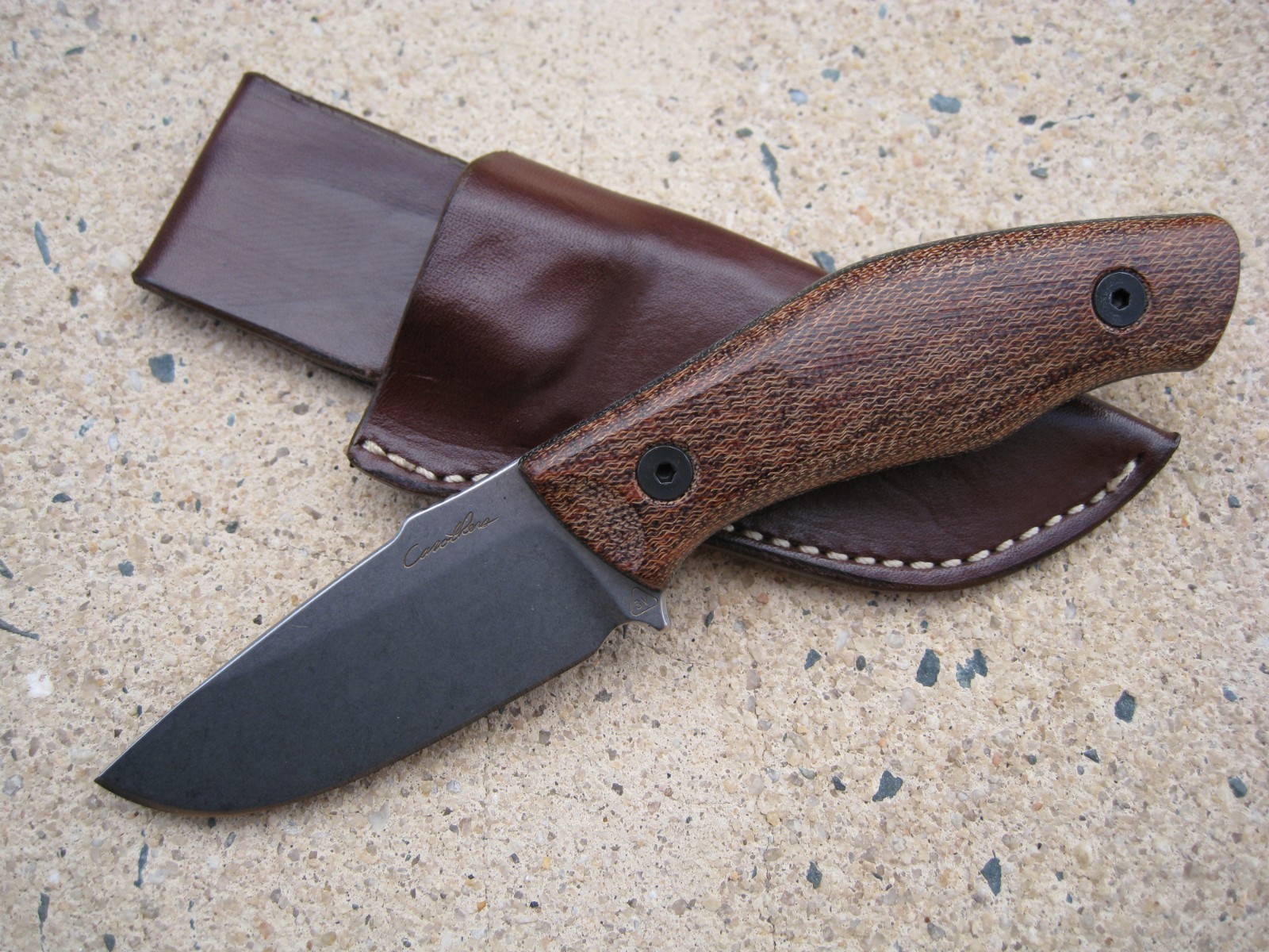 Carothers Performance Knives CPK EDC2 Custom Molded Leather Sheath ...