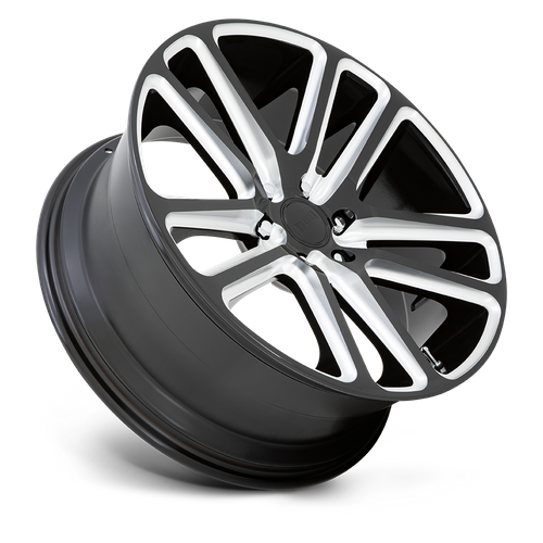 22x9.5 DUB S255 Flex Gloss Black Milled Wheels 6x5.5 (25mm) Set of 4 | eBay