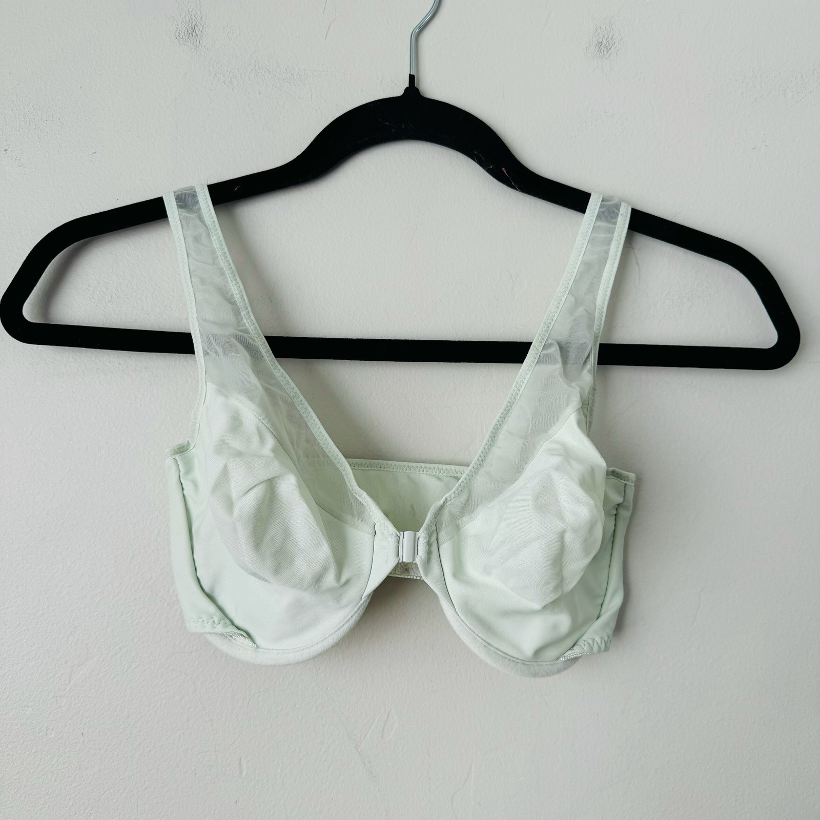 Warners Sheer Heaven White Front Clasp Bra Women’s Si… - Gem