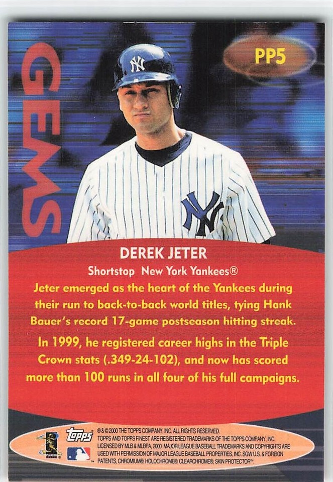Derek Jeter Baseball Cards - RC's, Base Cards, Inserts, etc. - You Pick ...
