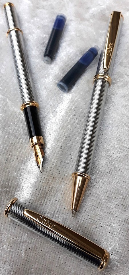Juego Marcas Relleno Bolígrafo Pluma Fuente Boli Iridio Pluma Sabre ...