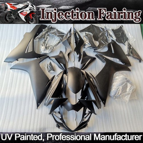 For Suzuki GSXR 600 GSX-R 750 2011-2023 Matte Black Injection Fairing ...