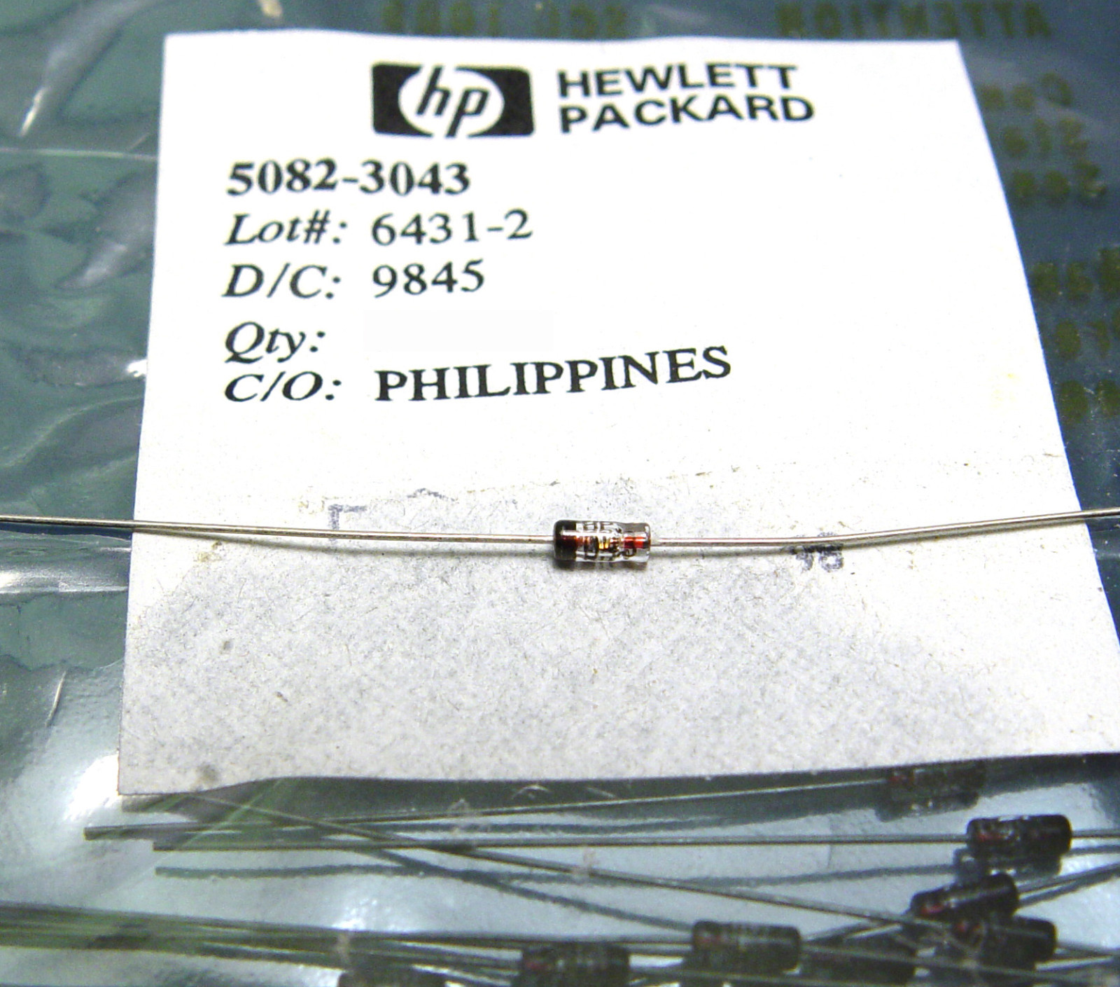 Microwave PIN Diode Hewlett Packard 5082-3043 für HP-Meßtechnik, 50V, 0 ...