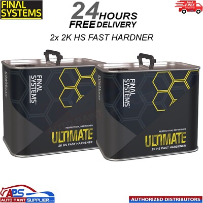 2x FINAL SYSTEMS ULTIMATE 2K HS FAST HARDENER 2.5L FOR ULTIMATE ...