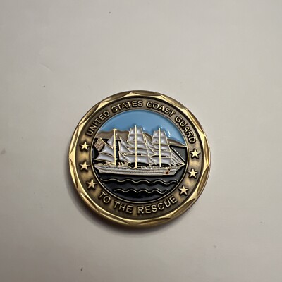 UNITED STATES COAST GUARD CHALLENGE COIN TO THE RESCUE US MILITARY COIN ...