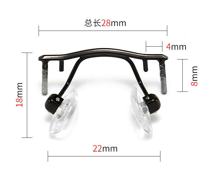 1Pcs Rimless Eyewear Nose Bridge Replacement Anti Slip Glasses ...