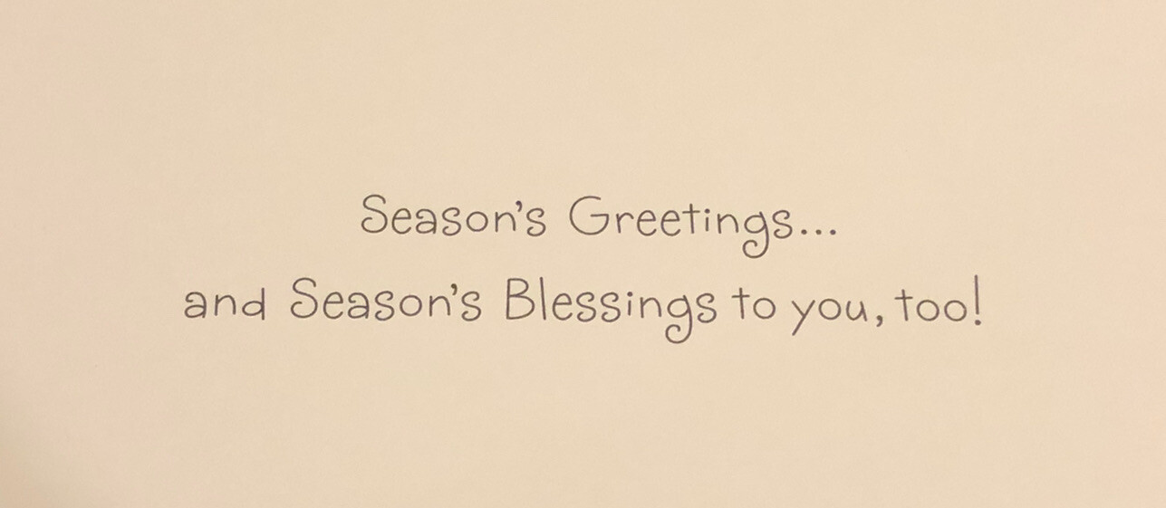 2 Vintage Mary Hamilton Christmas Cards Glitter Angel Lamb Decorative ...