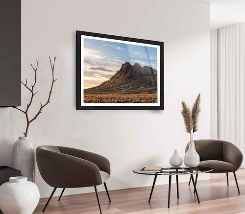 Black Framed Mt.Butler View ACRYLIC GLASS Wall Art, Ready to Hang ...
