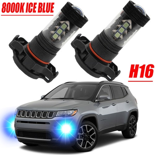 2x Ice blue Canbus PSX24W 2504 LED DRL Light Bulbs for 2017 2018 19 ...