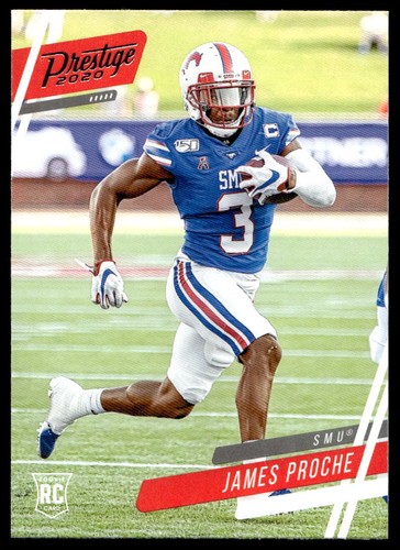 2020 Panini Chronicles Draft Picks 22 James Proche SMU Mustangs Rookie ...