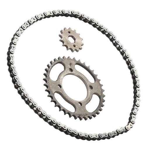 420 14T 36T Front Rear Sprocket Chain Replacement 76 Links Chain Steel ...