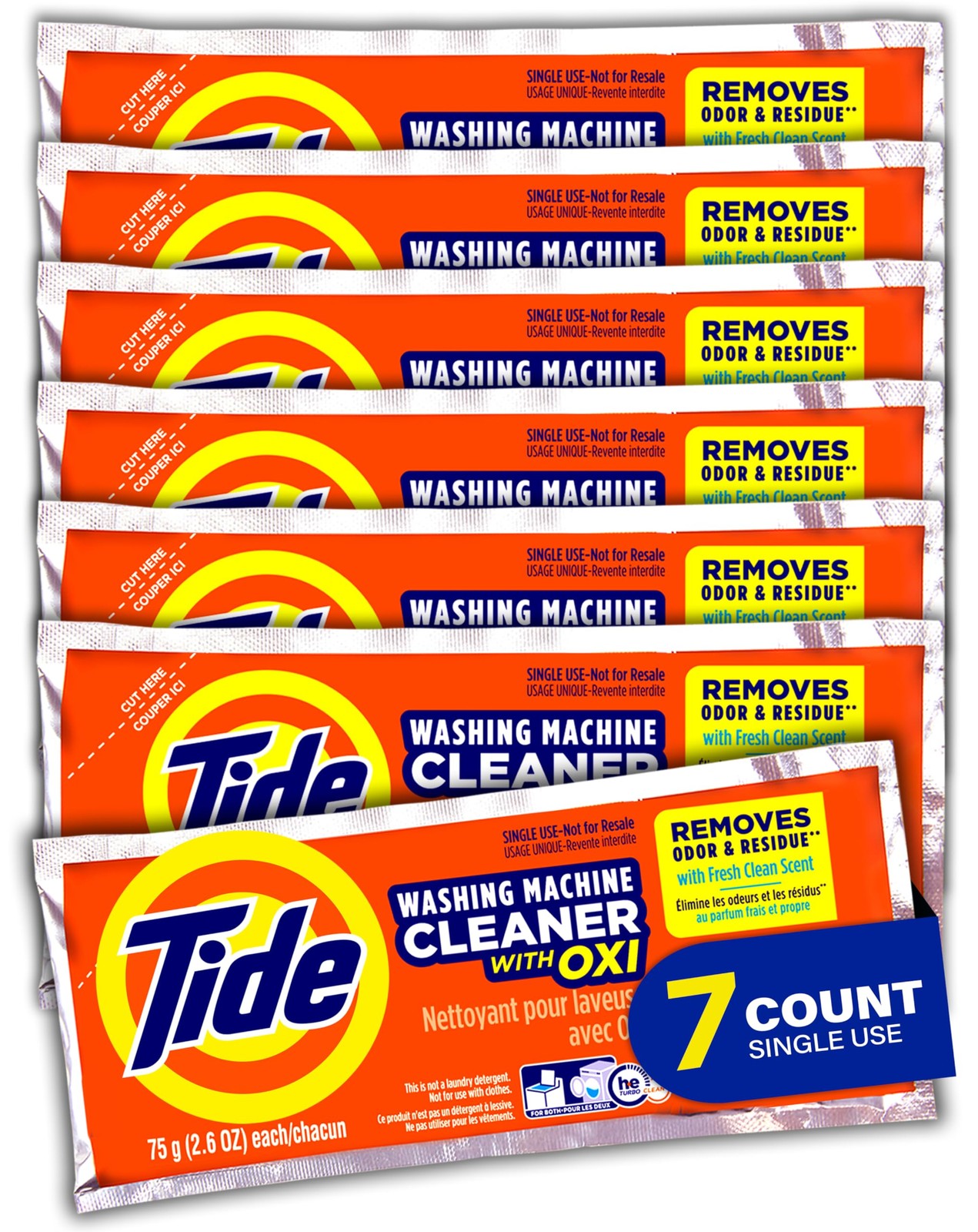 Tide Washing Machine Cleaner, 7-Count Single Use | eBay